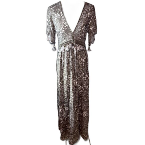 Yireh | Dresses | Yireh Hawaii Indi Maxi Hand Beaded Tassels Boho ...